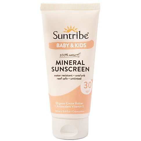 Suntribe Natural Mineral Sunscreen KIDS - Sonnenschutzcreme für Kinder ...